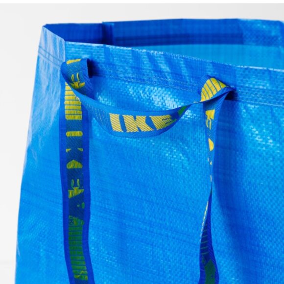IKEA | Bags | Ikea Frakta Blue Carrier Reusable Tote Shoulder Bag ...